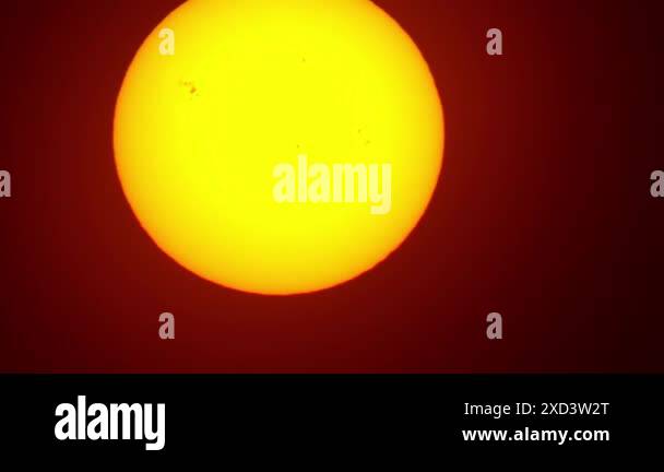Surface of the Sun with solar spots with a solar flux. Strong magnetic ...