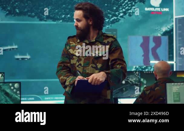 Army general manages and interprets satellite footage to gain insight ...