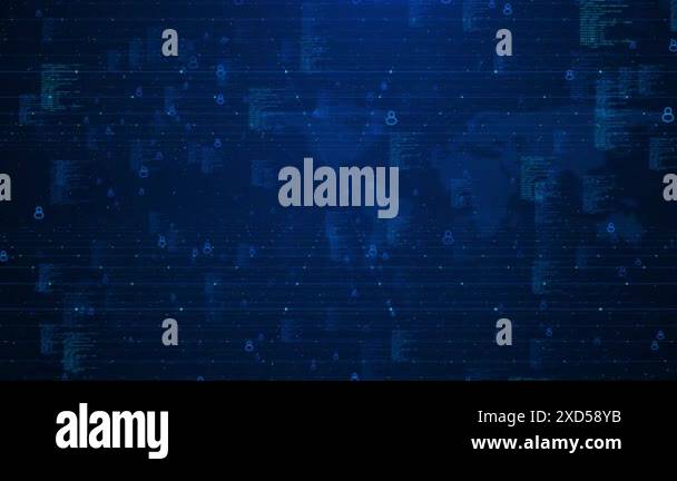 Digital cyber wave cyberspace lines network, big data, data center ...