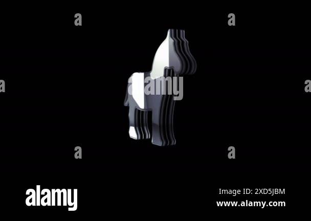 Trojan virus cyber crime and security breach golden metal shine ...