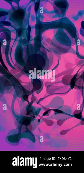 Abstract digital video with intertwining shapes and lines in various ...