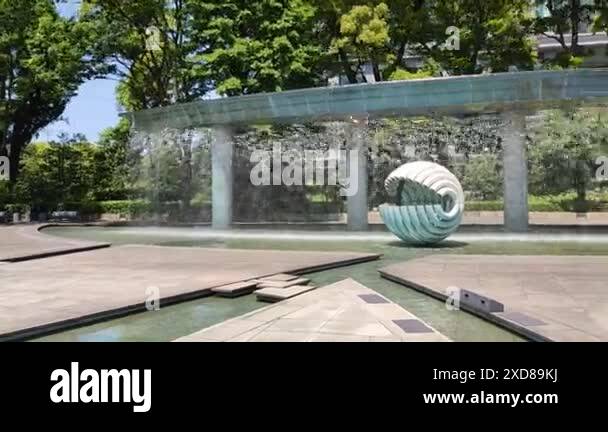 Tokyo, Japan- 11 May, 2024: Wadakura Fountain Park in Tokyo, Japan. It ...