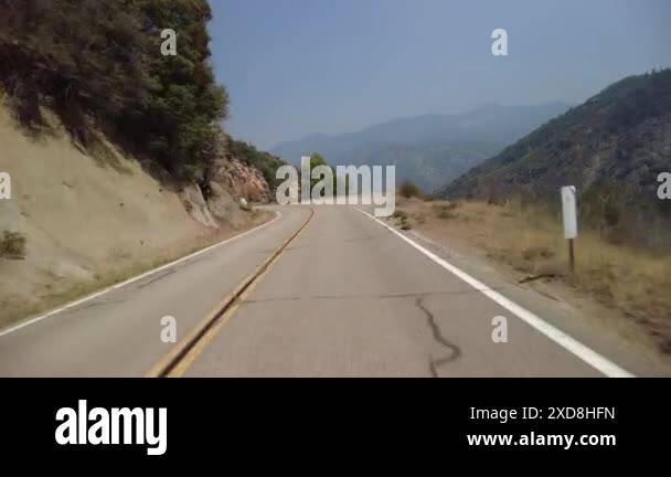 Kings Canyon Scenic Byway East Section 18 Eastbound MultiCam Front View ...