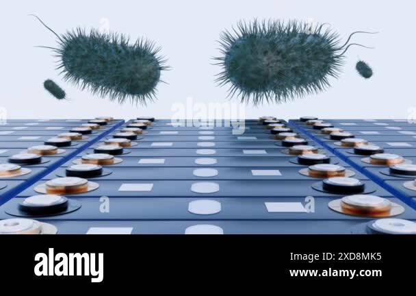 3d animation of prismatic battery, rectangular lithium ion phosphate ...