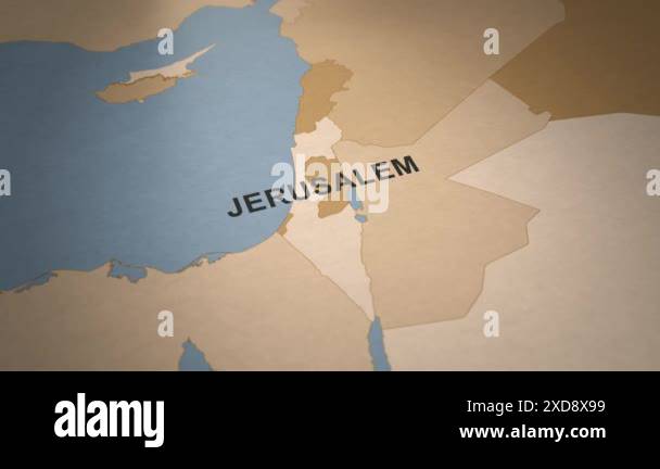 Map of the holy land jerusalem Stock Videos & Footage - HD and 4K Video ...