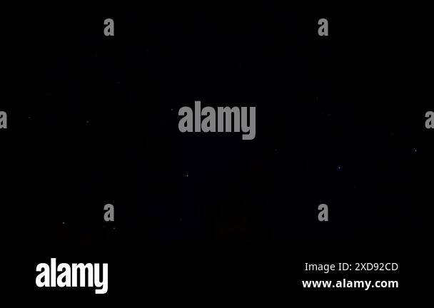 Night time lapse of the starry sky, stars in camera motion, sky time ...