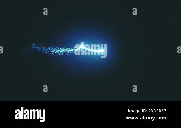 Light Streak Wiggling Animation/ Animation of a shining light streak ...