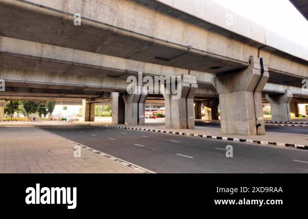 urban landscape of Bangkok with its intricate road intersections and ...