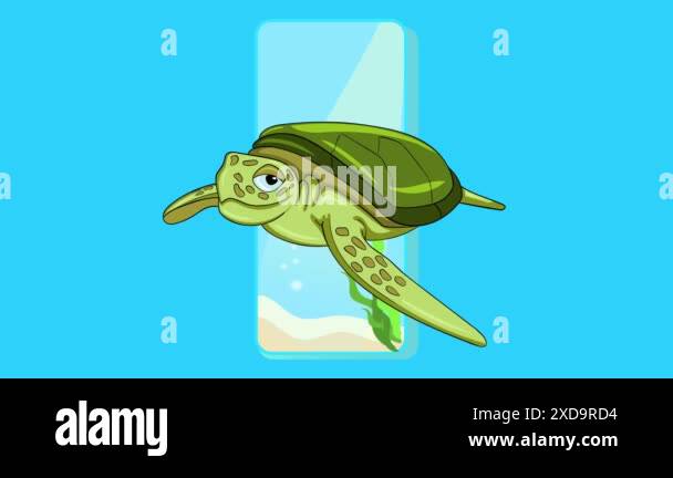 Sea turtle cartoon Stock Videos & Footage - HD and 4K Video Clips - Alamy
