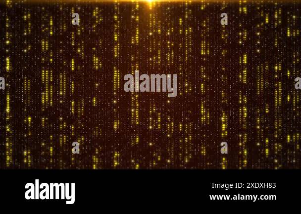 Digital Red Particles Big data Flow Mesh landscape grid data technology cyber space, tech ...