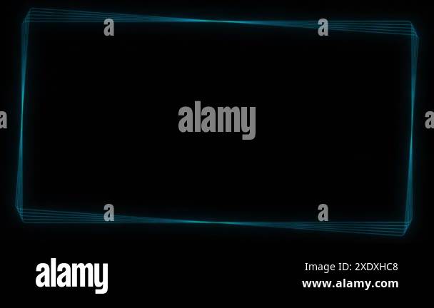 HUD Futuristic Technology Interface style game frame background. Cyber ...