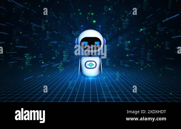 Robot AI Content Generator. Chatbot technology, isometric. Technology ...