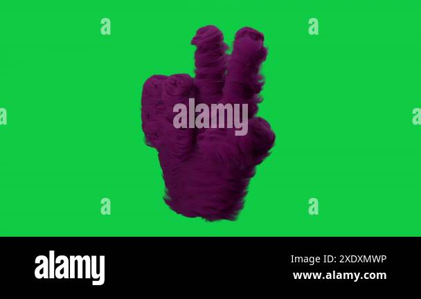 Animated Furry Emoji Victory Sign Stock Video Footage - Alamy