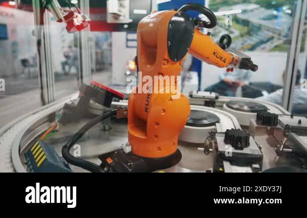 Warsaw, Poland, Robotics Expo 16 May 2024, exhibition of automated ...