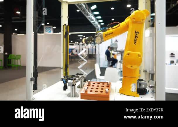 Warsaw, Poland, Robotics Expo 16 May 2024, exhibition of automated ...