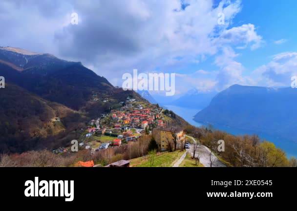 Mountain village bre monte Stock Videos & Footage - HD and 4K Video ...