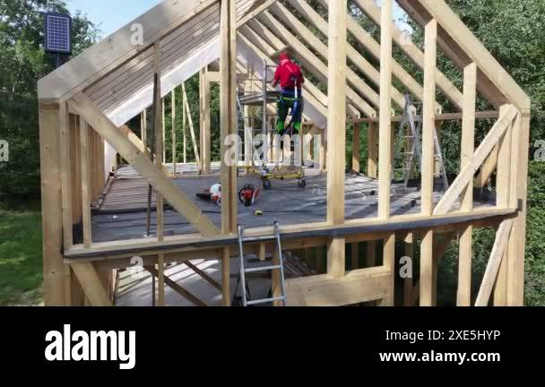 Two story house construction Stock Videos & Footage - HD and 4K Video ...