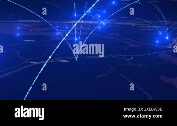 technology city and 5g network signal transmission connection Stock ...