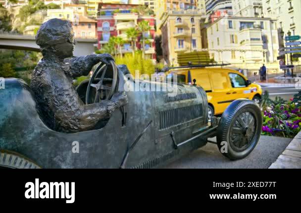 Monte Carlo, Monaco - March 8, 2024 : The bronze statue of William ...