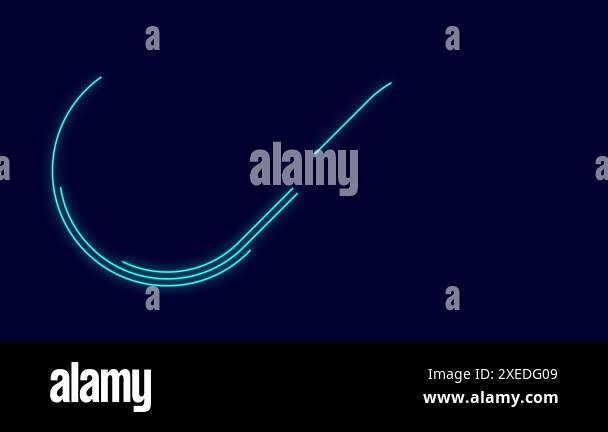 Infinity symbol appears of multiple lines, animated figure. Emerging ...