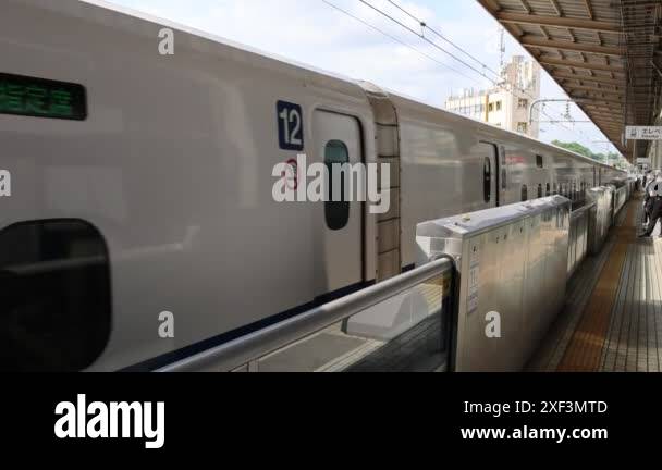Shin Yokohama, Japan- 8 May, 2024: Passengers are waiting for the shinkansen in Shin Yokohama ...