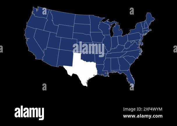 Map texas state flag Stock Videos & Footage - HD and 4K Video Clips - Alamy