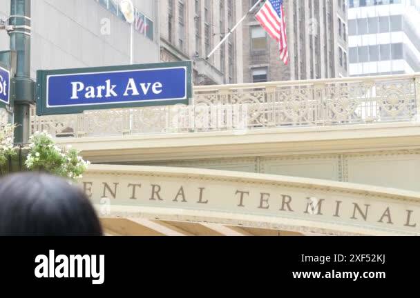 New York City Grand Central Terminal, 42 street, Park Avenue, Pershing ...