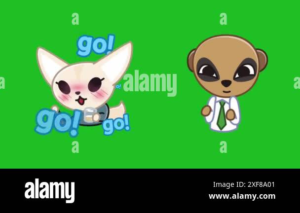The funny cartoon character and sticker of the Squid Game characters ...