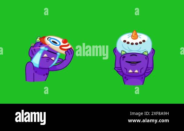 2.5D virtual space character emoticon and the reaction of the one-eyed ...