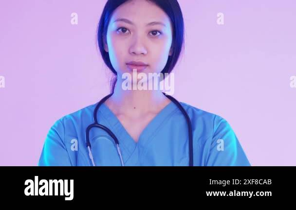 Emergency nurse. Ambulance service. Serious responsible woman doctor ...