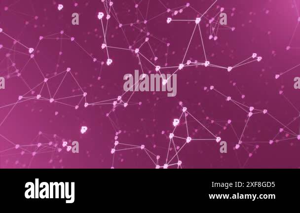 RUB currency symbols moving with plexus connected lines. Plexus of ...