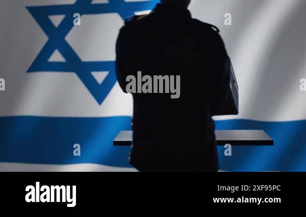 Israel Air Defense Forces early warning systems operator monitoring ...