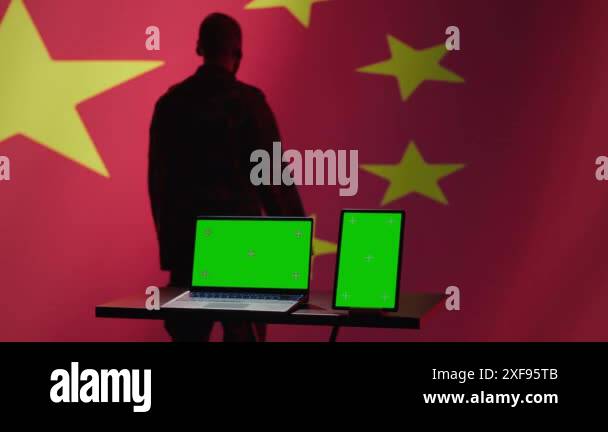 Chinese air defense division personnel monitors incoming enemy aerial ...