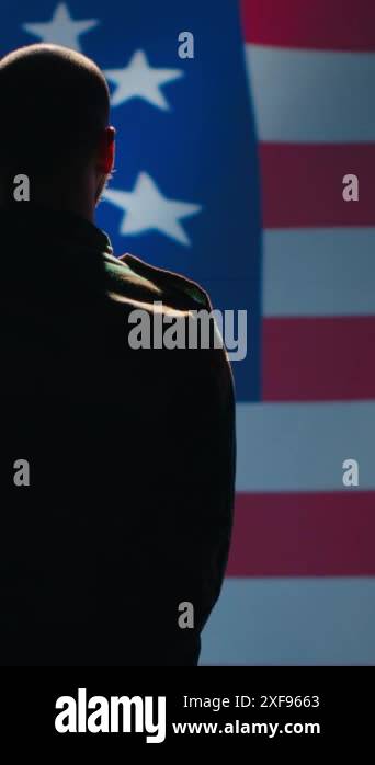 Army personnel saluting american flag Stock Videos & Footage - HD and ...