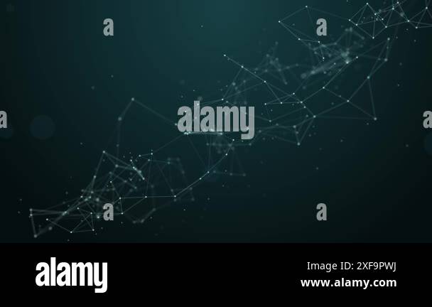 Abstract futuristic digital wave 5G network connection structure background plexus lines, dots ...