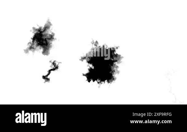 Ink effect transition, transparent, chamber, isolated, flow expand, ink ...