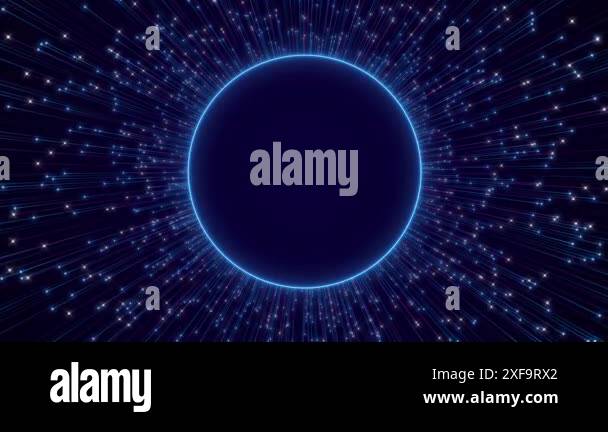 Futuristic Cyberspace big data Deep cyber stage waves lights, digital ...