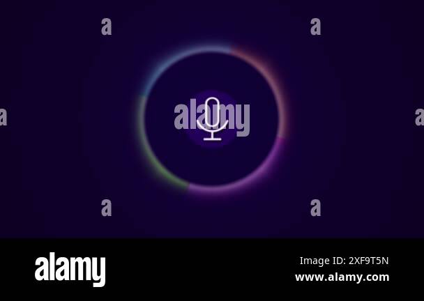 Audio Spectrum Animation Stock Video Background Podcast Artificial ...