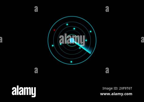 4K Radar Screen Scanning Surrounding Traffic HUD radar display ...