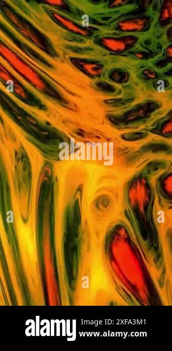 Abstract animation of lava texture, seamless loop. Motion. Viscous ...