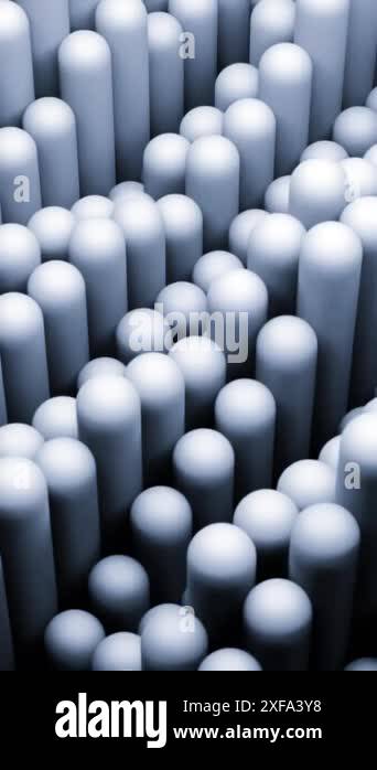 Wavy motion of vertical pillars background. Design. Long shapes looking ...