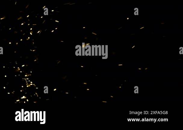 Flying sparks. Fire sparks on transparent background, visual effects ...