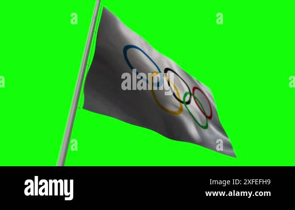 Olympic waving flag Stock Videos & Footage - HD and 4K Video Clips - Alamy