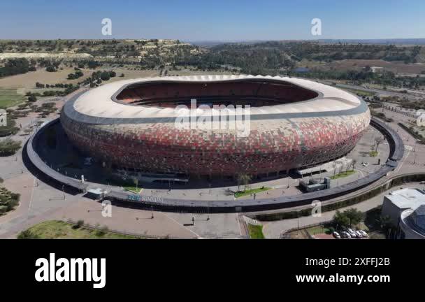 Soccer Stadium At Johannesburg In Gauteng South Africa. Famous Fnb ...