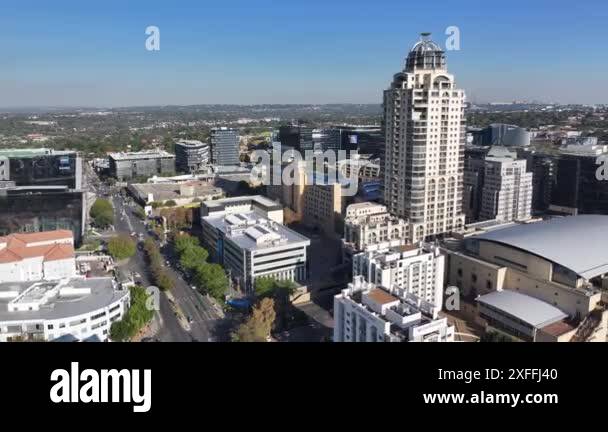 Sandton Skyline At Johannesburg In Gauteng South Africa. Sandton ...