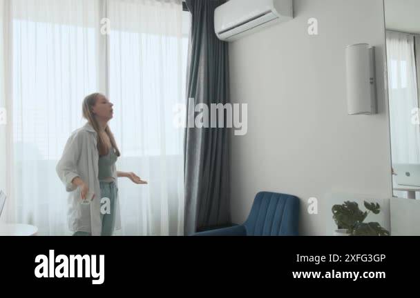 Hot summer woman cooling off Stock Videos & Footage - HD and 4K Video ...