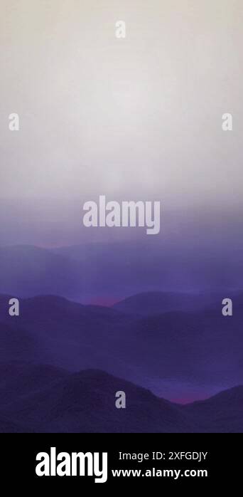 Vertical Purple Mountain Flight Fog Lightning 4K Loop features a view ...