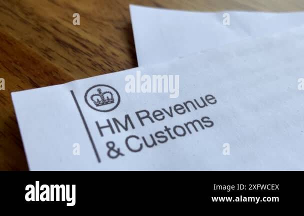 London, UK - 20 June 2024: Letter from HMRC. HM Revenue and Customs tax ...