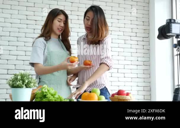 Asian influencer vlogger live review tomato skin care healthy eating ...