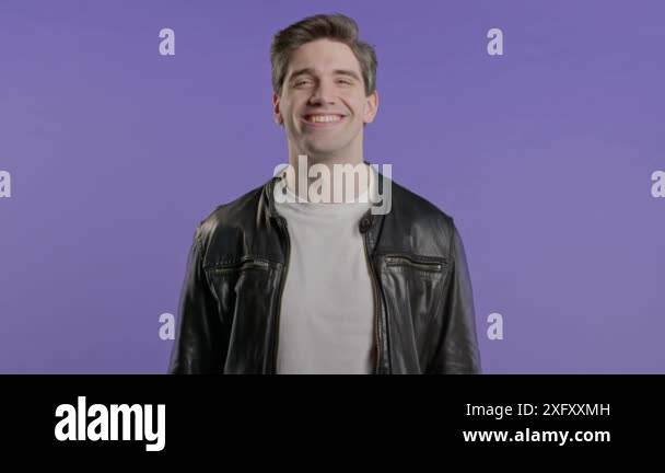 Friendly man showing yes signal, nods head, approve. Positive smiling ...